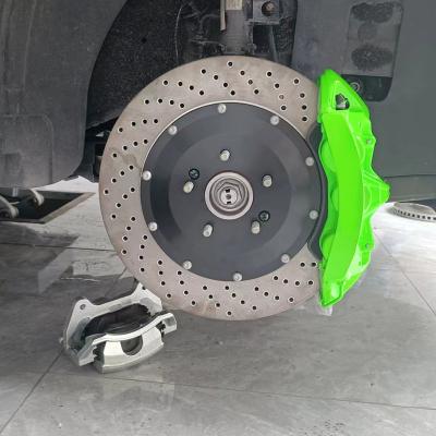 China Monoblock Kia K5 Brake Caliper 6 Piston Calipers Green Color for sale