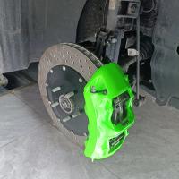 China Monoblock Kia K5 Brake Caliper 6 Piston Calipers Green Color for sale