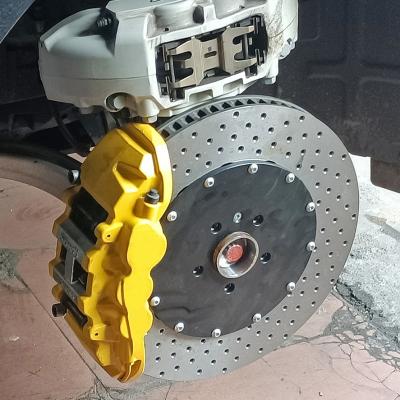 China Upgrade Car Brake Calipers 8520 Big 6 Piston Calipers Yellow Color Fit For Zeekr 001 for sale
