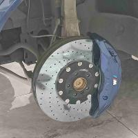China Aluminum BMW X5 Brake Caliper Big Size 10 Piston Calipers 420mm Carbon Ceramic Discs for sale