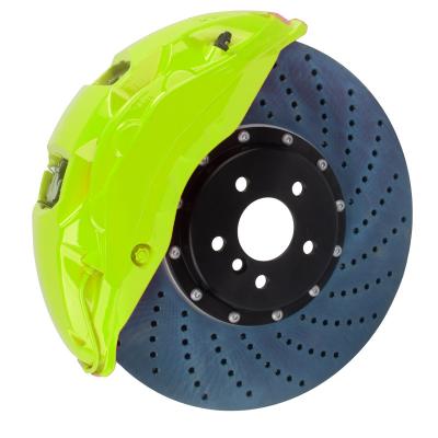 China Cross-Drilled Design Heat Dissipation Brake Calipers High Carbon Steel For Toyota Alphard for sale