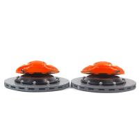 China 9N Orange Color 380-400mm Brake Disc Auto Parts and Spares 19-20 inch 6-Piston Brake Caliper Rear Wheel for sale