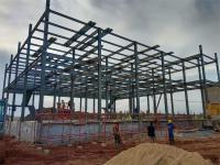China Modern Prefab High Rise Steel Building Construction Steel Frame Structure Building for sale