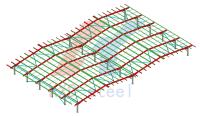 China Prefabricated Industrial Metal Warehouse Multi Span Structural Steel Beams And Columns for sale
