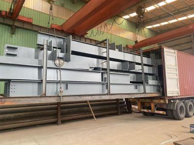 China 40' Container Loading Prefabricated Steel Frame Buildings For Warehouse Workshop Hangar for sale