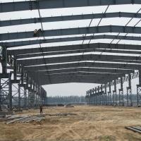 China 35m Clear Span Steel Structure Prefabricated Light Weight Building for Warehouse Workshop for sale