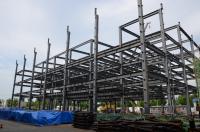 China Multi Storey Steel Structure Industrial Warehouse Prefabricated Insulated Metal Building 2000 Tons Capacity for sale