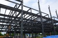 China Multi Storey Steel Structure Industrial Warehouse Prefabricated Insulated Metal Building 2000 Tons Capacity for sale