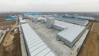 China Double Slope Wide Span Steel Structure Frame Prefabricated Warehouse for sale