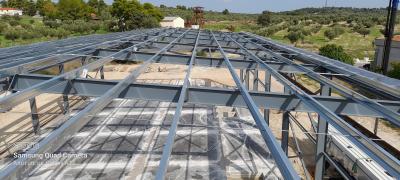 China Industrial Steel Warehouse Building With Office Mezzanine for sale