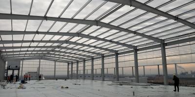 China Modern Industrial Construction Design Metal Frame Workshop And Storage With Full Drawing Service for sale