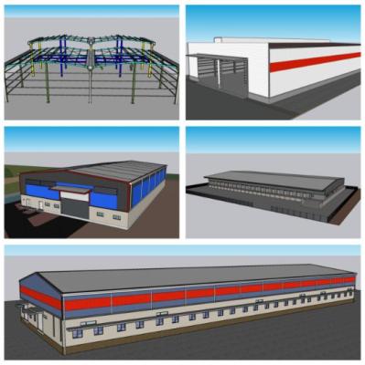 China Pre Engineered Free Design Warehouse Steel Structure Pre-engineered Building Warehouse Prefabricated for sale