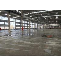 China Large overhang canopy steel structure warehouse with sliding / rolling-up gate for sale