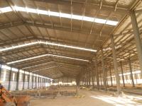 China Clear span fabricated steel barn prefab metal hall for sale