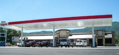 China Modular Steel Gas Station For Large-Scale Fuel Retail And Service for sale