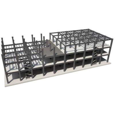 China 1-3 Floors Office Steel Warehouse Prefab Steel Structure Frame Mix Use Building for sale