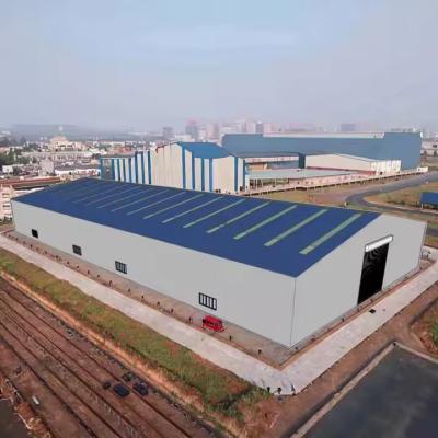 China Customized Prefabricated Steel Structure Metal Building Workshops Plants Pole Barn Kits For Farm Shed Self-Storage Workshop for sale
