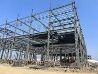 China Corrugated Steel Panel Prefab Metal Warehouse Anti Corrosion Coating Free Design for sale