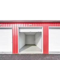 China Prefabricated Self Storage Units Mini Shed Building With Light Steel Structure Frame And Aluminum Alloy Window for sale