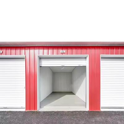 China Prefabricated Self Storage Units Mini Shed Building With Light Steel Structure Frame And Aluminum Alloy Window for sale