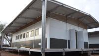 China Galvanized Quick Built Fire-resistant Prefabricated Steel Building Light Steel Frame for Schools and Hospitals for sale