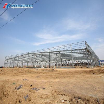 China Q355B Steel Structure Industrial Warehouse Hangar with High Strength Bolts for sale