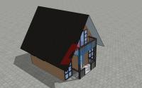 China Luxury modern villa 6x6m 36 square meters 2 floors prefab steel house cabin for sale