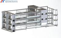 China Custom H Type Broiler Rearing Cage , Full Automatic Broiler Cage System for sale