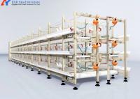 China Custom H Type Broiler Rearing Cage , Full Automatic Broiler Cage System for sale