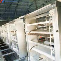 China Custom H Type Broiler Rearing Cage , Full Automatic Broiler Cage System for sale