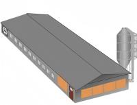 China Steel Chicken House Equipment  Easy Install With Automatic Feeding System for sale