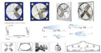 China Steel Frame Exhaust Cooling Fan Cattle Sheds Dairy Cow House Hanging Type Suspension for sale
