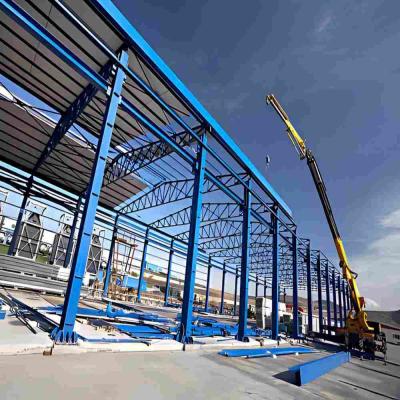 China High Efficiency Prefabricated Steel Building Factory with Wind Load Up To 300 Km/h and Customizable Length for sale