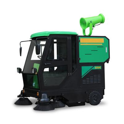 China DQS20  78.7 inch Cleaning Width Fully Enclosed Sweeper with fog cannon machine for sale