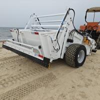 China HANDSOMER 2000 Tractor Towable Beach Cleaner | 2m Hydraulic Sand Sifter For Seaweed & Coral Removal for sale