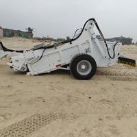 China HANDSOMER 2000 Tractor Towable Beach Cleaner | 2m Hydraulic Sand Sifter For Seaweed & Coral Removal for sale