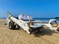 China HANDSOMER 2500 Tractor Towable Beach Cleaner | 2.5m Hydraulic Sand Sifter For Stone & Coral Removal for sale