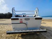 China HANDSOMER 2500 Tractor Towable Beach Cleaner | 2.5m Hydraulic Sand Sifter For Stone & Coral Removal for sale