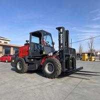China BOCHA 35‑A 3.5T Articulated Diesel Rough Terrain Forklift, 3500kg Load Capacity, 3m Lifting Height, China Stage IV Quanchai Engine for sale