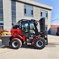 China BOCHA 35 3.5T Diesel Rough Terrain Forklift, 3500kg Rated Load, 3m Lifting Height, Quanchai 495 China Stage IV Diesel Engine for sale