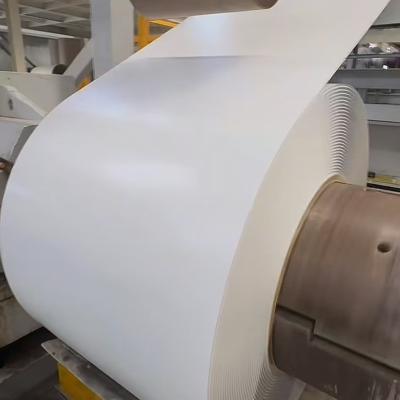 China Industrial White Powder Coated Aluminium Sheet 600mm - 1250mm Width for sale
