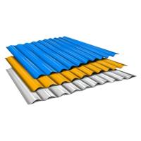 China Color Coated Corrugated Steel Sheet with Custom RAL Colors for Roofing & Cladding in 0.3mm - 1.2mm Thickness for sale
