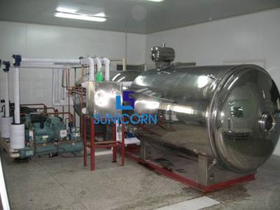 China High Efficiency Large Freeze Dryer , Freeze Dried Fruit Machine 50sqm 500kgs for sale