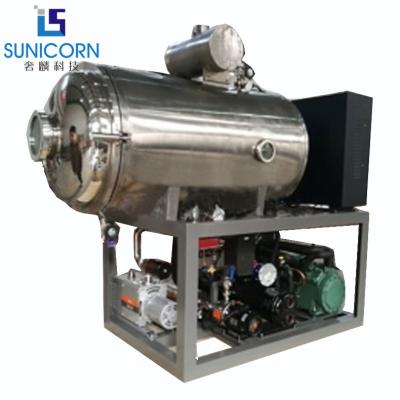China 500kg Capacity Industrial Lyophilizer , Rotary Freeze Dryer Chamber Design for sale