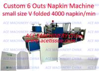 China 220V Fold Interfold Napkin Machine With PLC Control 4200 Napkin/Minute Folding Speed for sale