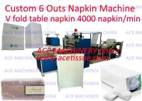 China PLC Controlled Napkin Printing Machine With 4000 Napkin/Minute Speed for sale
