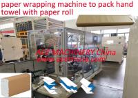 China Fully Automatic Z Fold Hand Towel Sleeve Packing Machine With Paper Roll for sale