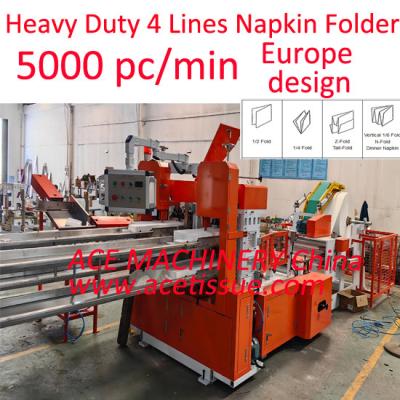 China PLC Control Automatic Paper Napkin Making Machine With Drying Unit And Italy Design for sale