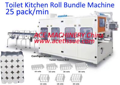 China Fully Automatic Toilet Roll Bundle Packing Machine The Perfect Addition to Your Production Line for sale