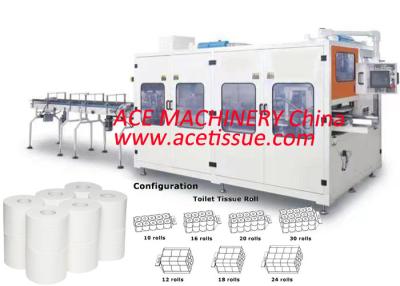 China Labor-Saving Tissue Paper Packing Machine for Pre-made PE Bags or OPP Bags and Multiple Roll Paper Packaging for sale